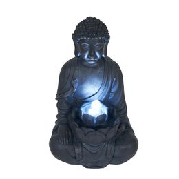 Ubbink Wasserspiel Buddha 'Sungai' grau 27,5 x 27,5 x 46 cm