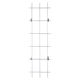 bellissa Gitterspalier silbern Zink-rip 45 x 150 cm, 3-strebig