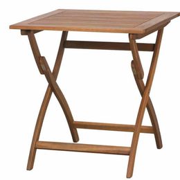 siena GARDEN Gartentisch 'Lima' klappbar Akazienholz 70 x 74 x 70 cm