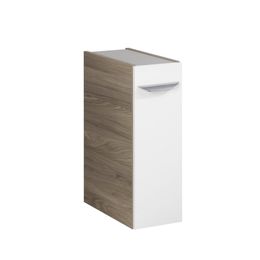 Fackelmann H&auml;ngeschrank 'Luxor' braun, wei&szlig; gl&auml;nzend 20 x 60,5 x 45 cm