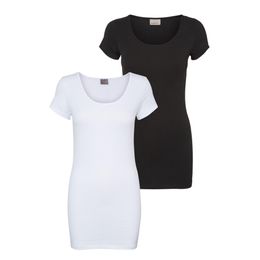 V&eacute;ro Moda Vero Moda Shirt 'Maxi' Damen Gr&ouml;&szlig;e XXL schwarz / wei&szlig;