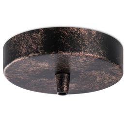 Home Sweet Home Leuchtenbaldachin schwarz Metall &Oslash; 11 x 4,5 cm