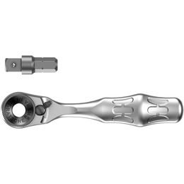 Wera Mini-Bit Ratsche 8001 A Zyklop &frac14;" SB mit &frac14;"-Antrieb 2-teilig