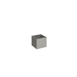 BioHort Pflanzbeet 'Belvedere MINI 50' quarzgrau-metallic 53 x 53 x 45 cm