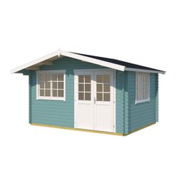 Weka Gartenhaus '401' Gr. 1 t&uuml;rkis 444,60 x 480 x 256,50 cm, inklusive Boden