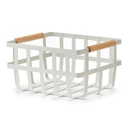 zeller Aufbewahrungskorb wei&szlig; 25 x 17 x 31,5 cm