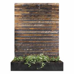 Climaqua Garten-/Zimmerbrunnen rostfarben 40 x 160 x 120 cm