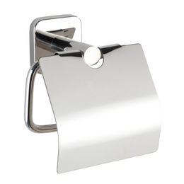 Wenko Toilettenpapierhalter 'Mezzano' Edelstahl rostfrei, mit Deckel