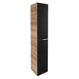 Fackelmann Hochschrank 'B.Brillant' anthrazit gl&auml;nzend 30 x 162 x 31,9 cm