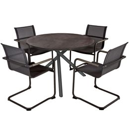 Garden Pleasure Gartenm&ouml;belset 'Sophia' f&uuml;r 4 Personen Aluminium