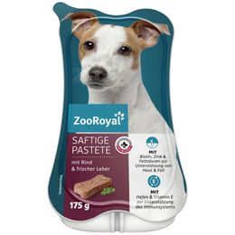 ZooRoyal Hundenassfutter 'Saftige Pastete mit Rind & Leber' 175 g