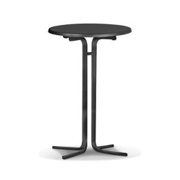 Stehtisch klappbar Stahl/Kunststoff schwarz &Oslash; 70 x 110 cm