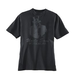 Uncle Sam T-Shirt 'Workwear' schwarz L, Baumwolle