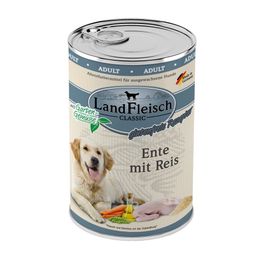 LANDFLEISCH Hundefutter 'Classic' Ente, Reis 400 g