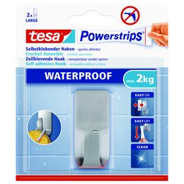Tesa Powerstrips Haken "Waterproof" Metall