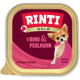 Rinti Hundefutter 'gold' Rind Perlhuhn 100 g