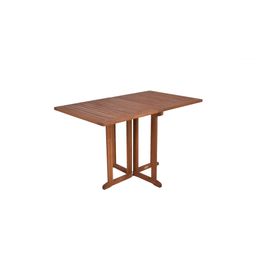 Garden Pleasure Gartentisch 'Baltimore' klappbar Eukalyptusholz 120 x 70 x 73 cm