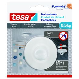 Tesa Deckenhaken 'Powerstrips' wei&szlig; Tapete/Putz 0,5 kg