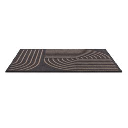 Astra Fussmatte 'Miabella' 66 x 110 cm Kringel schwarz
