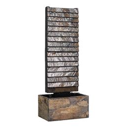 Climaqua Garten-/Zimmerbrunnen rostfarben 23 x 85 x 35 cm