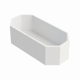 Ottofond Wannentr&auml;ger zu Badewanne 'Sicilia' 180 x 85 cm wei&szlig;