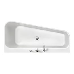 Ottofond Badewannen-Set 'Pino' links Sanit&auml;racryl wei&szlig; 1550 x 750 mm