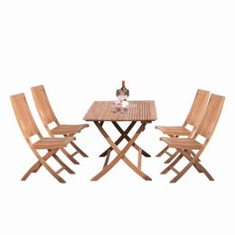 Gartenstuhl 'Paleros' Akazienholz braun 44,5 x 65 x 65 cm