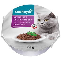 ZooRoyal Katzennassfutter 'Gourmet Leckerbissen Herzen Sauce' 85 g