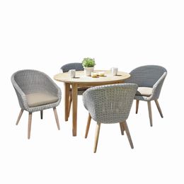 Garden Pleasure Gartenm&ouml;belset 'Arvada' f&uuml;r 4 Personen Akazienholz