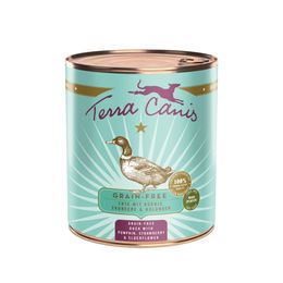 Terra Canis Hundetrockenfutter 'Getreidefrei' Ente mit K&uuml;rbis, Erdbeere und Holunder 800 g