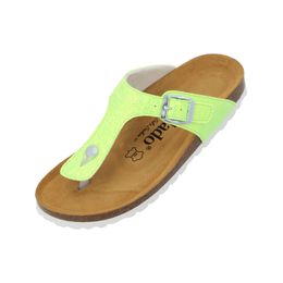 Palado by Sila Sahin T-Bar Sandals 'Palado Kos Disco by Sila Sahin' female size 39 Neon yellow