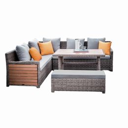 Loungem&ouml;belset 'Verona' beige 5-teilig