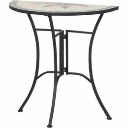 siena GARDEN Gartentisch 'Stella' klappbar Stahl/Keramik 70 x 71 x 35,5 cm