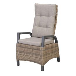Gartensessel 'Amelia' Kunststoff beige 68 x 110 x 60 cm