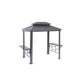Sojag Grillpavillon 'Messina 68' anthrazit Aluminium 179 x 292 x 262 cm