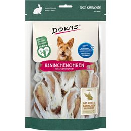 Dokas Hundefutter Kaninchenohren getrocknet 100 g