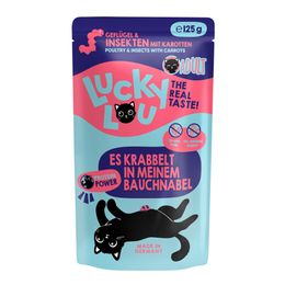 Lucky Lou Katzenfutter Adult Gefl&uuml;gel, Insekten 125 g
