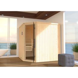 Weka Elementsauna 'Varberg 3' 194 x 194 cm mit Ofen 'BioS' 7,5 kW