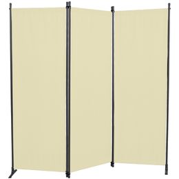 Angerer Freizeitm&ouml;bel Paravent 3-teilig Bezug Polyethylen beige 165 x 171 cm