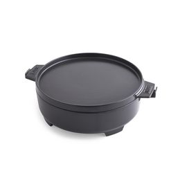 Weber Dutch Oven 'Gourmet BBQ System' Gusseisen schwarz mit Pfanne