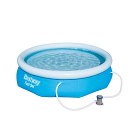 Bestway Aufstellpool 'Fast Set ' blau/wei&szlig; rund &Oslash; 305 x 76 cm