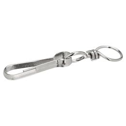 Simplexkarabinerhaken 12W/50 Stahl vernickelt