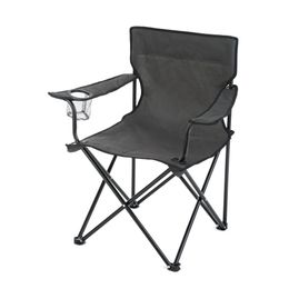 Campingstuhl klappbar anthrazit 70,5 x 80,5 x 51 cm