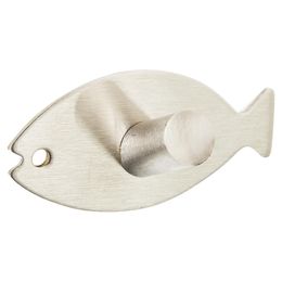 Wenko Wandhaken 'Fisch' Edelstahl matt, 2er Set