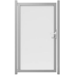 GroJa Einzeltor 'Ambiente' DIN links satiniert/silber 100 x 180 cm