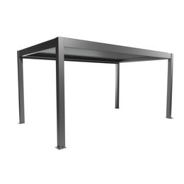 BioHort Pergola quarzgrau metallic 5 x 3 m
