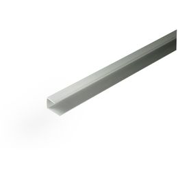 Kosche Seitenabschluss 'Kovalex' Aluminium metallfarben 42 x 28 x 27 x 2500 mm