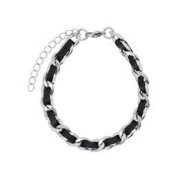 Heideman Armband 'Robin' Herren Gr&ouml;&szlig;e one size schwarz / silber
