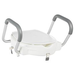 Ridder WC-Erh&ouml;hung mit Griffen und Deckel 'Comfort' wei&szlig; bis 150 kg