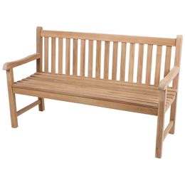 Garden Pleasure Gartenbank 'Solo' 3-Sitzer Teakholz braun 63 x 92 x 150 cm